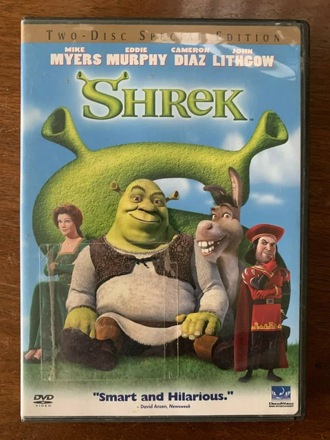 SHREK DVD 2001 DreamWorks Original Animated Freature Movie Classic ...