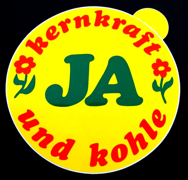 PROMOTIONAL STICKERS KERNKRAFT And Coal Yes Energiekrise Power Heating ...