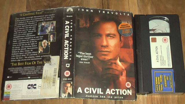 A CIVIL ACTION VHS Video Big Box Ex Rental CIC PAL Blocbuster Sticker £ ...