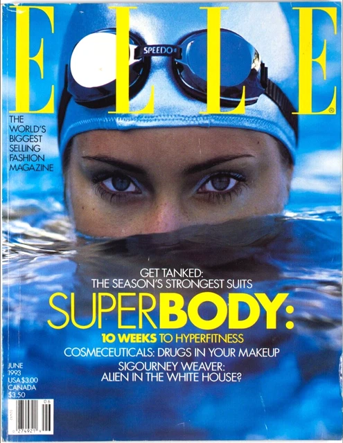 MANON VON GERKAN Stephanie Seymour CLAUDIA SCHIFFER Elle magazine 1993 ...