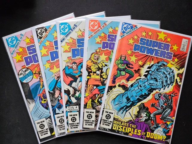 SUPER POWERS #1-5 (DC 1984) gamme complète mini-série comme neuf ! Voir ...