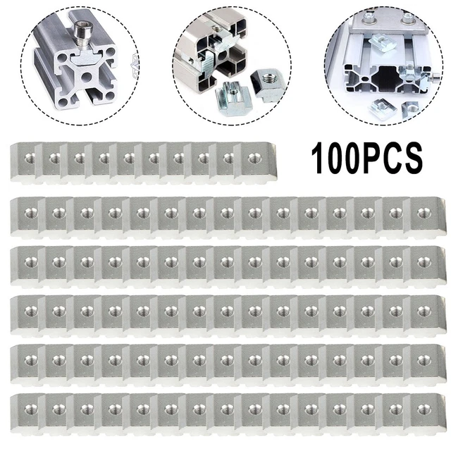 BLOCCHI SCORREVOLI PER profili in alluminio 40 mm 45 mm dado slot in ...