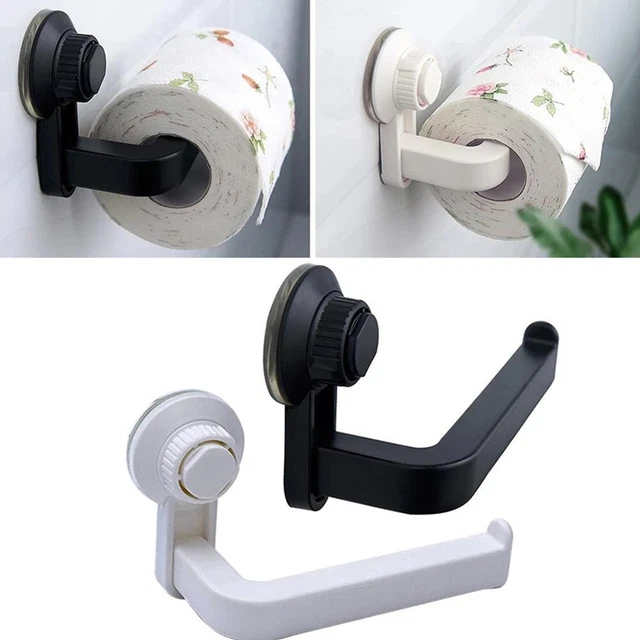 SUPPORT MURAL FIXATION Ventouse Papier Toilette Rouleau Tissu Étuis ...