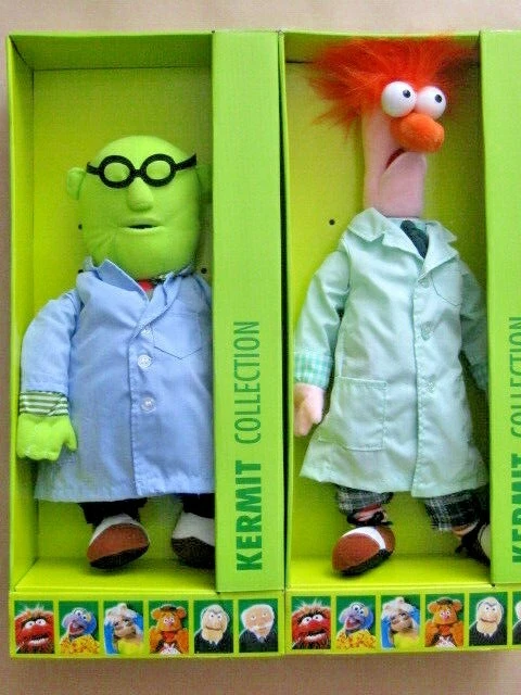 RARE CLASSIC BUNSEN & Beaker Duo Muppets Plush Igel Boxed 2001 NIB £245 ...