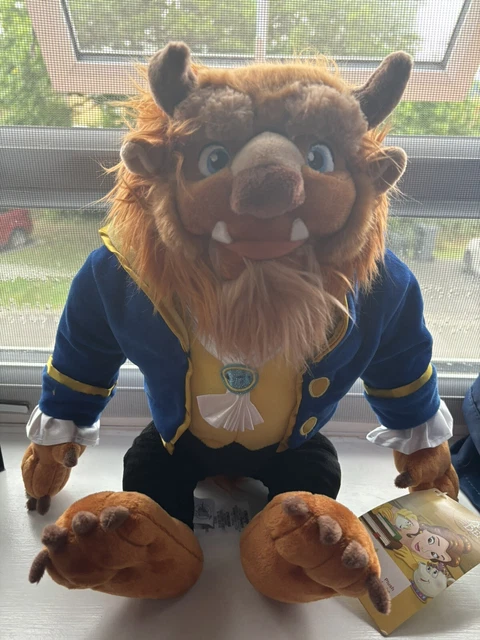 DISNEY STORE BEAUTY And The Beast Large Beast Soft Plush Toy Teddy 16 ...