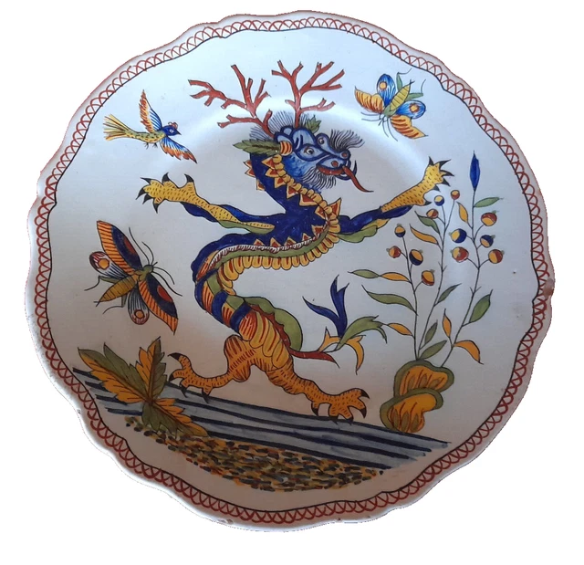 ASSIETTE ..OU COUPE murale decor main st clement k et guerin la guivre ...