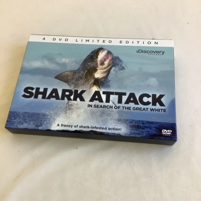 DISCOVERY CHANNEL SHARK Attack 4 DVD Limited Edition Box Set Ultimate ...