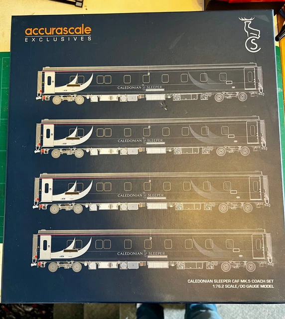 ACCURASCALE CALEDONIAN SLEEPER CAF MK5 Coach Set - Highlander Pack 3 ...