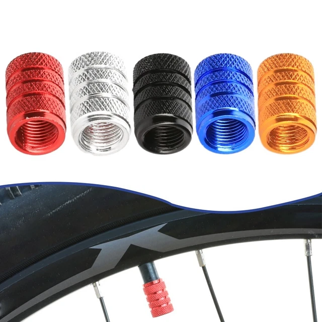 ENHANCING WHEEL APPEARANCE Knurled Mountain Bike Valve Cap ...