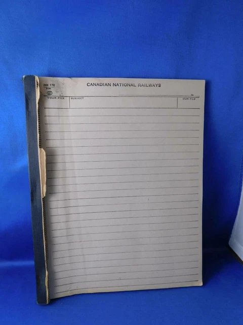 CN CANADIAN NATIONAL Railway Employee Memo Note Correspondance Book $29 ...