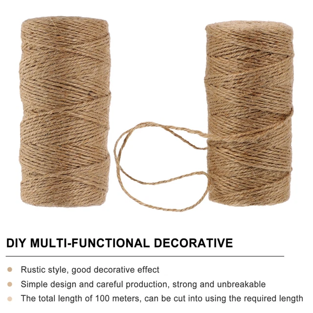 JUTE STRING CRAFTING Twine String 2mm Jute Twine DIY Jute Twine Cord £ ...