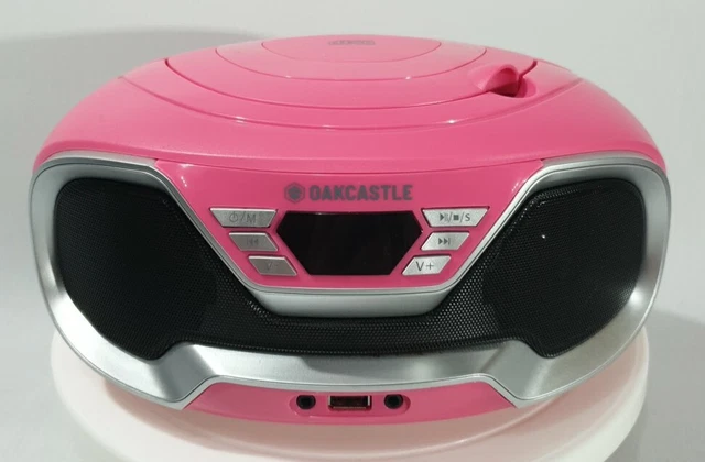 OAKCASTLE CD200 PORTABLE CD Player Boombox W/ Bluetooth & FM Radio ...
