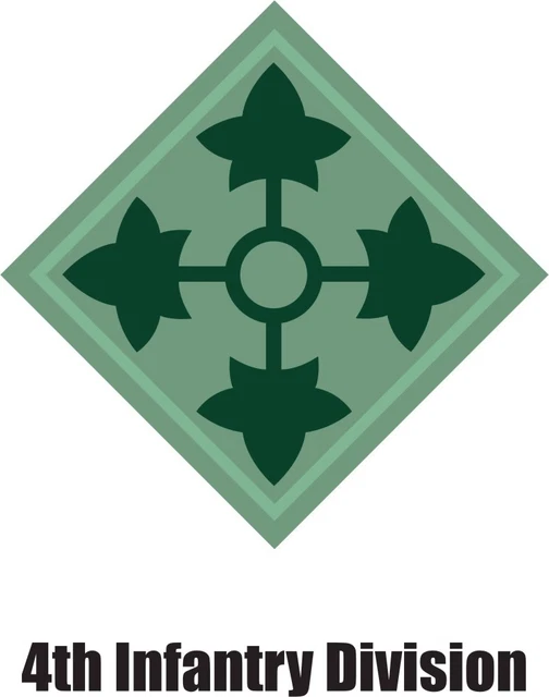 US ARMY 4TH Infantry Division Military Logo Vinyl Decal Car Window Wall ...