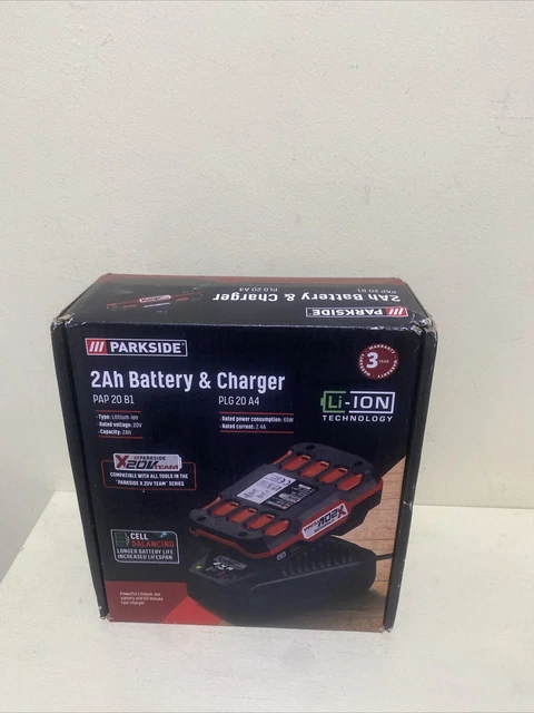 PARKSIDE 2AH 20V Li-ion Battery PAP 20 B1 & Charger PLG 20 A4 £32.99 ...