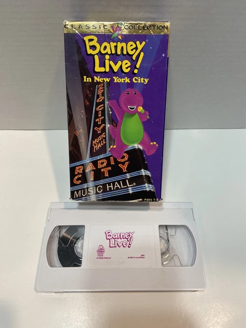 BARNEY LIVE! IN New York City (VHS, 1994) Rare VHS from Radio City ...