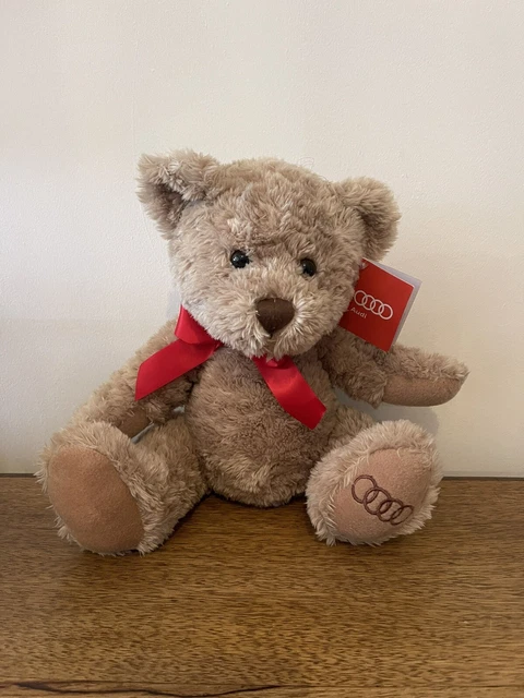 AUDI TEDDY BEAR Plush Soft Brown with Keel Toys Car Official ...