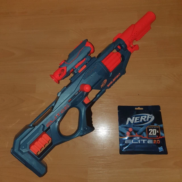 NERF ELITE 2.0 Eaglepoint Sniper Rifle Blaster Gun Scope Sight JOB LOT ...