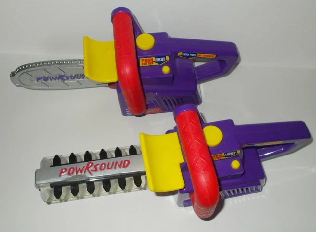 TOY CHAD VALLEY Powesound Power Tool Toy Chain Saw Sounds Moving Chain ...