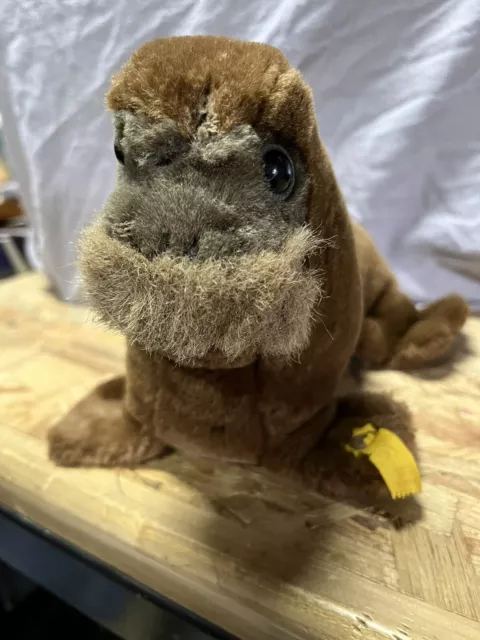STEIFF TEDDY TEDDYBÄR Wally Walross 16 cm Kuscheltier altes ...