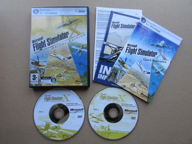 MICROSOFT FLIGHT SIMULATOR X Deluxe Edition Per Pc - In Scatola E ...