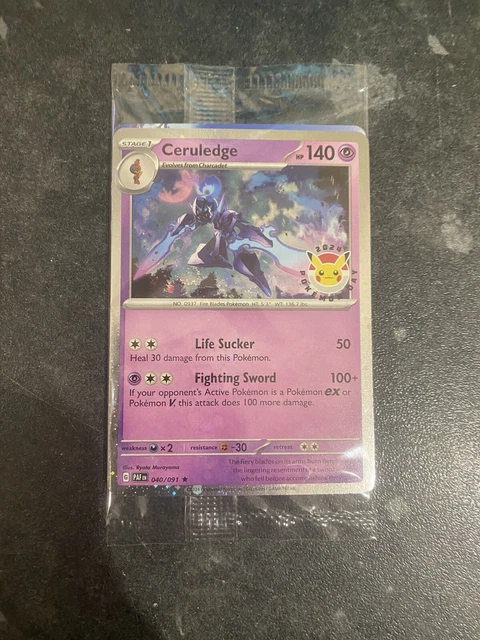 POKEMON CENTER CERULEDGE Promo Card Pokemon Day 2024 Stamped 040/091 ...