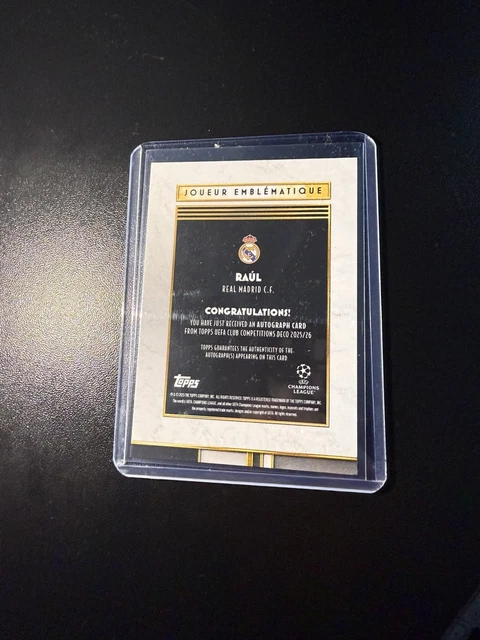 2025-26 TOPPS UCC DECO Raul Auto /10 £125.50 - PicClick UK