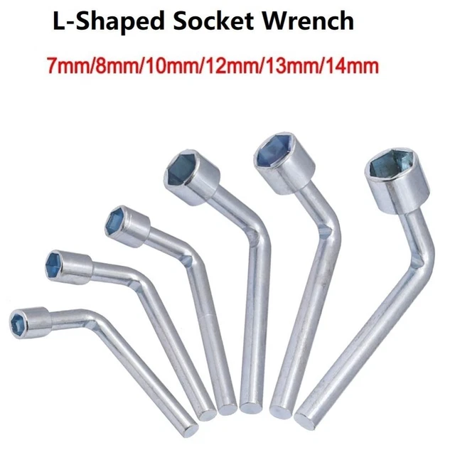 STEEL L-SHAPED SOCKET Wrench Multi Triangle Hex Key Spanner Plumber $6. ...
