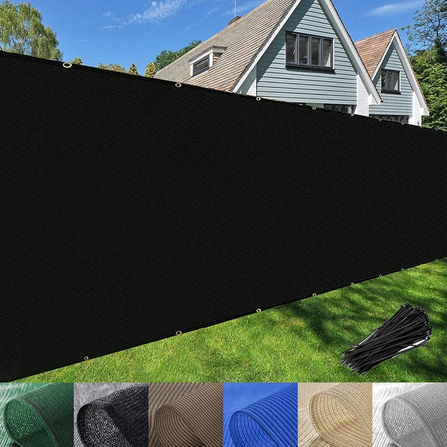OUTDOOR PRIVACY FENCE Screen Garden Yard Windscreen Mesh HDPE Fabric ...