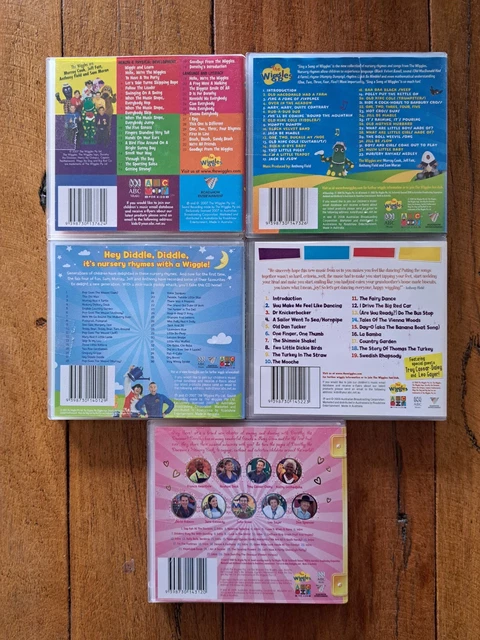 THE WIGGLES 5 x CD Bundle Getting Strong Pop Go Feel Like Dancing Etc ...