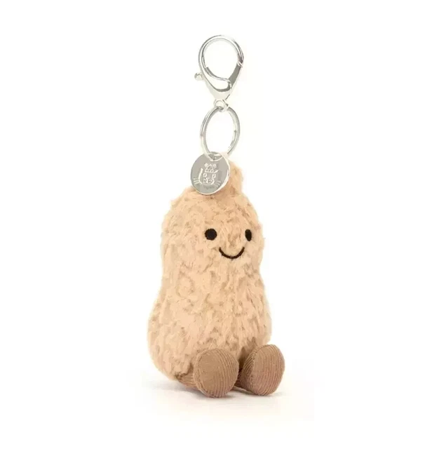 NEW JELLYCAT I Am Amuseable Peanut Bag Charm KEYRING Genuine Plush Soft ...