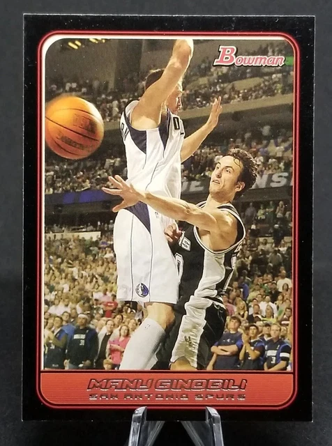 CARTE SPORTIVE MANU Ginobili 2006 Topps Bowman San Antonio Spurs NBA ...