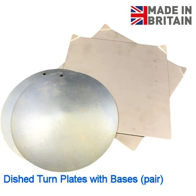 WHEEL ALIGNMENT DISHED Turn Plates (Pair) with Base Plates £45.00 ...
