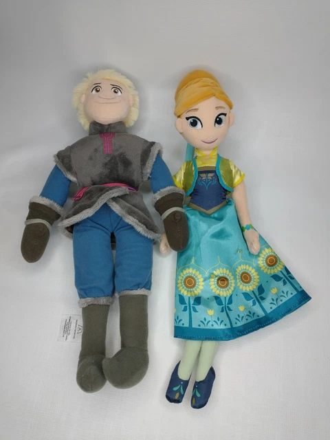 DISNEY COLLECTION FROZEN Anna And Christoff 17" Plush Dolls £24.47 ...