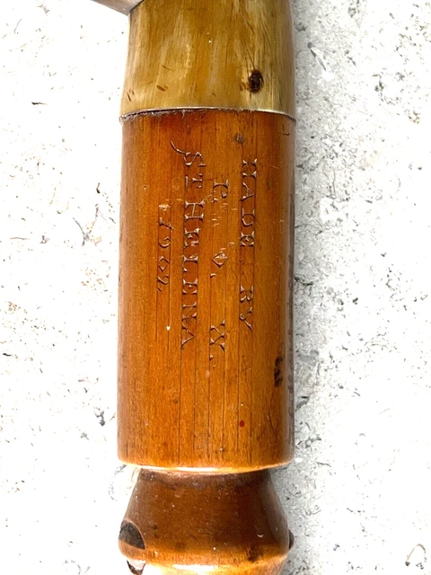 ANTIQUE 'PRISONER OF War' 'St Helena' 1902 Walking Stick 'PoW' £175.00 ...