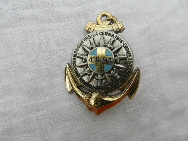 INSIGNE PUCELLE MILITAIRE 4° RIMA EUR 6,00 - PicClick FR