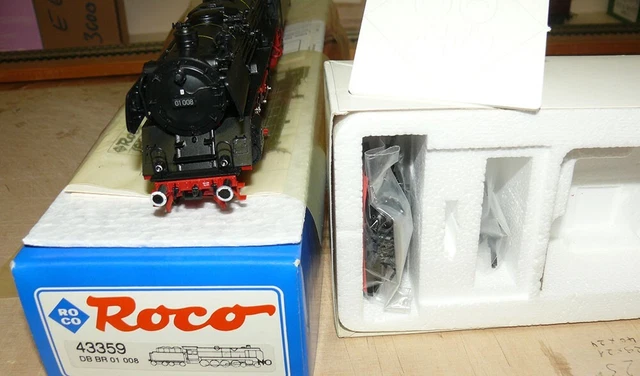 ROCO 43359, STEAM locomotive of the DB, BR 01 008, new, original ...