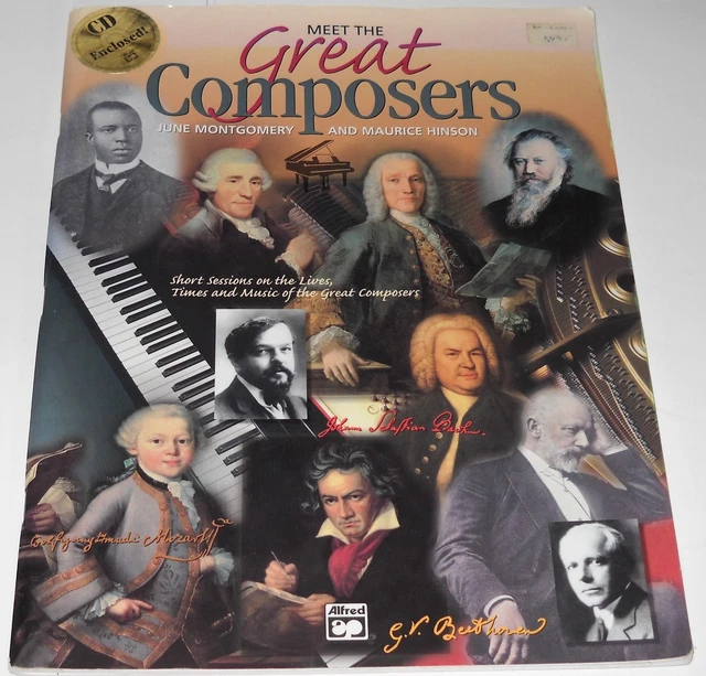 MEET THE GREAT Composers Magazine CD is NOT Enclosed 17 Composer Units ...