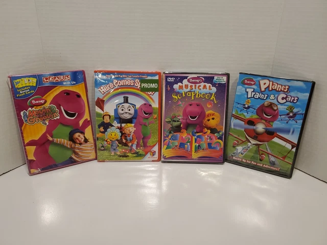BARNEY DVD LOT Of 4 Children's Learning Educational DVD's Musical, Fun ...