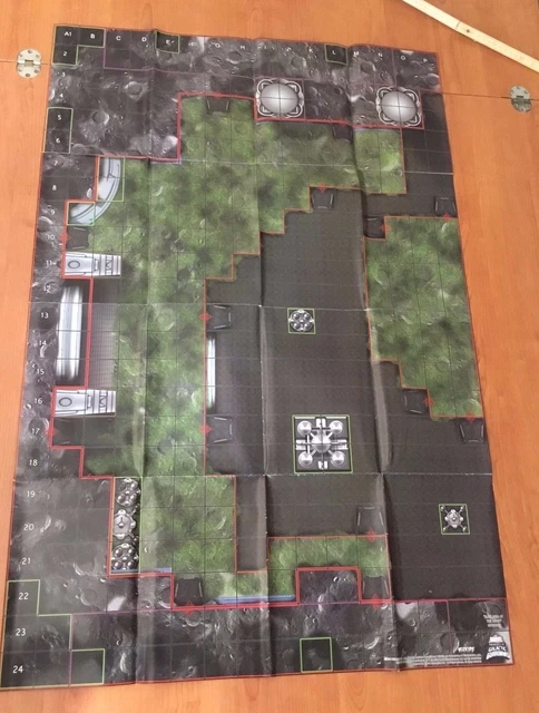 HEROCLIX MAPPA DOUBLE Map GALACTIC GUARDIANS BLU AREA OF THE MOON/REALM ...