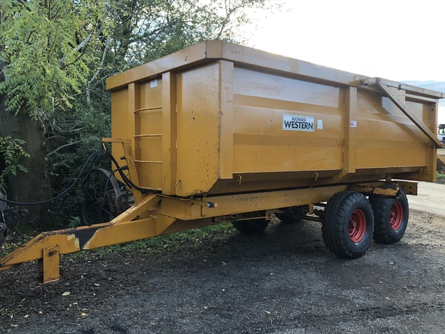 8 TONNE TIPPER twin axle trailer, Richard Western, lightly used, superb ...