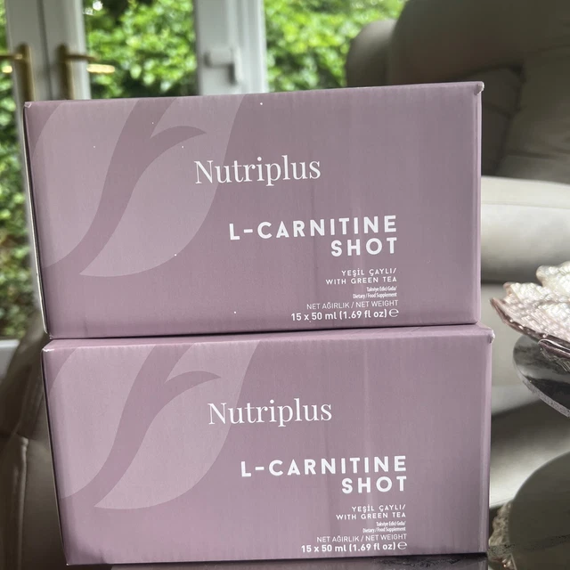 2 BOXES L-CARNITINE Shot with Green Tea Weight Loss Antioxidant Farmasi ...