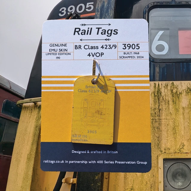 RAIL TAGS: CONNEX South Central Class 423/9 4VOP - Genuine Carriage ...