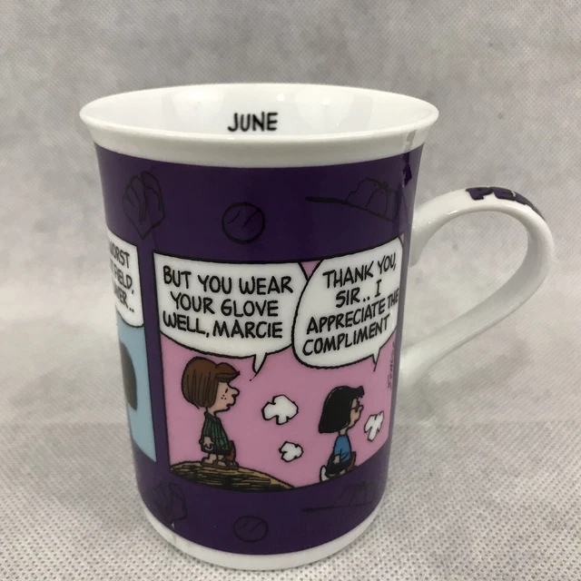 DANBURY MINT PEANUTS by Charles Schulz Calendar Mug Snoopy Coffee Cup ...