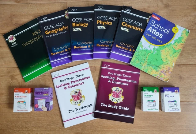 GCSE REVISION TEXT Book & Revision Cards Bundle £49.99 - PicClick UK