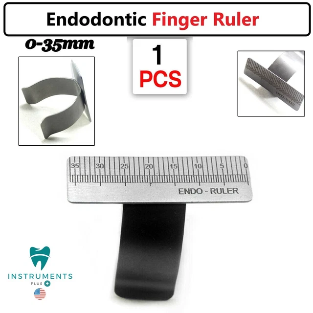 DENTAL FINGER RULER Span Measure Endo Gauge Endodontic Ring Adjustable ...