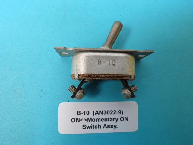 ON/MOM.OFF TOGGLE SWITCH WWII Warbird Airplane Cutler Hammer B-10 ...