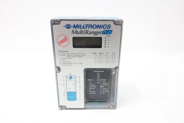 MILLTRONICS 82778014 MULTIRANGER Plus 230v-ac Ultrasonic Level Sensor £ ...