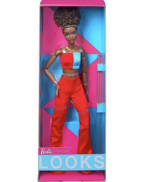 BARBIE SIGNATURE LOOKS Doll Afro Curly Hair African American Made To ...