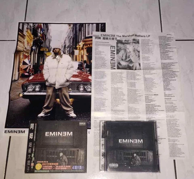 EMINEM 2000 THE Marshall Mathers LP Taiwan 1ère version Boîte CD insert ...