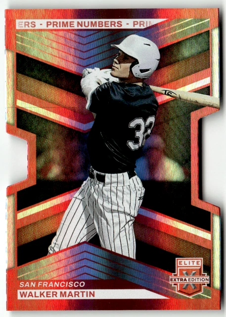 PANINI MLB ELITE Extra Edition 2023 N º 111 Walker Martin Red Die-Cut ...
